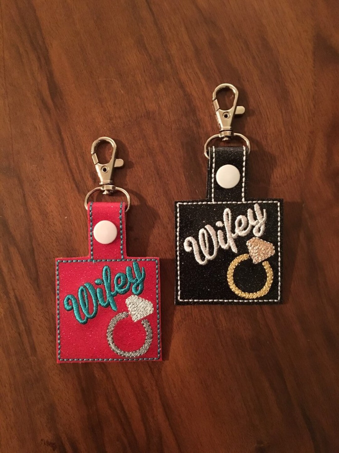 Wifey Key Fob, Wifey Key Chain, New Bride Gift, Bachorlette Gift ...