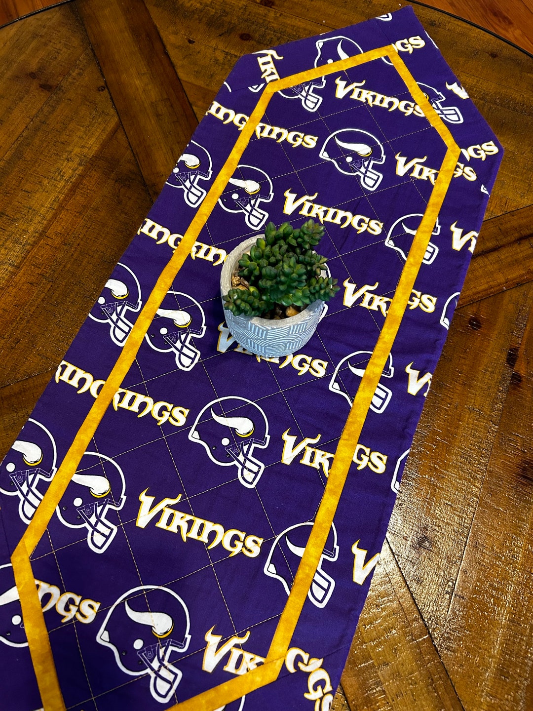 Minnesota Vikings Quilted Table Runner Table Topper, Reversible, Table ...
