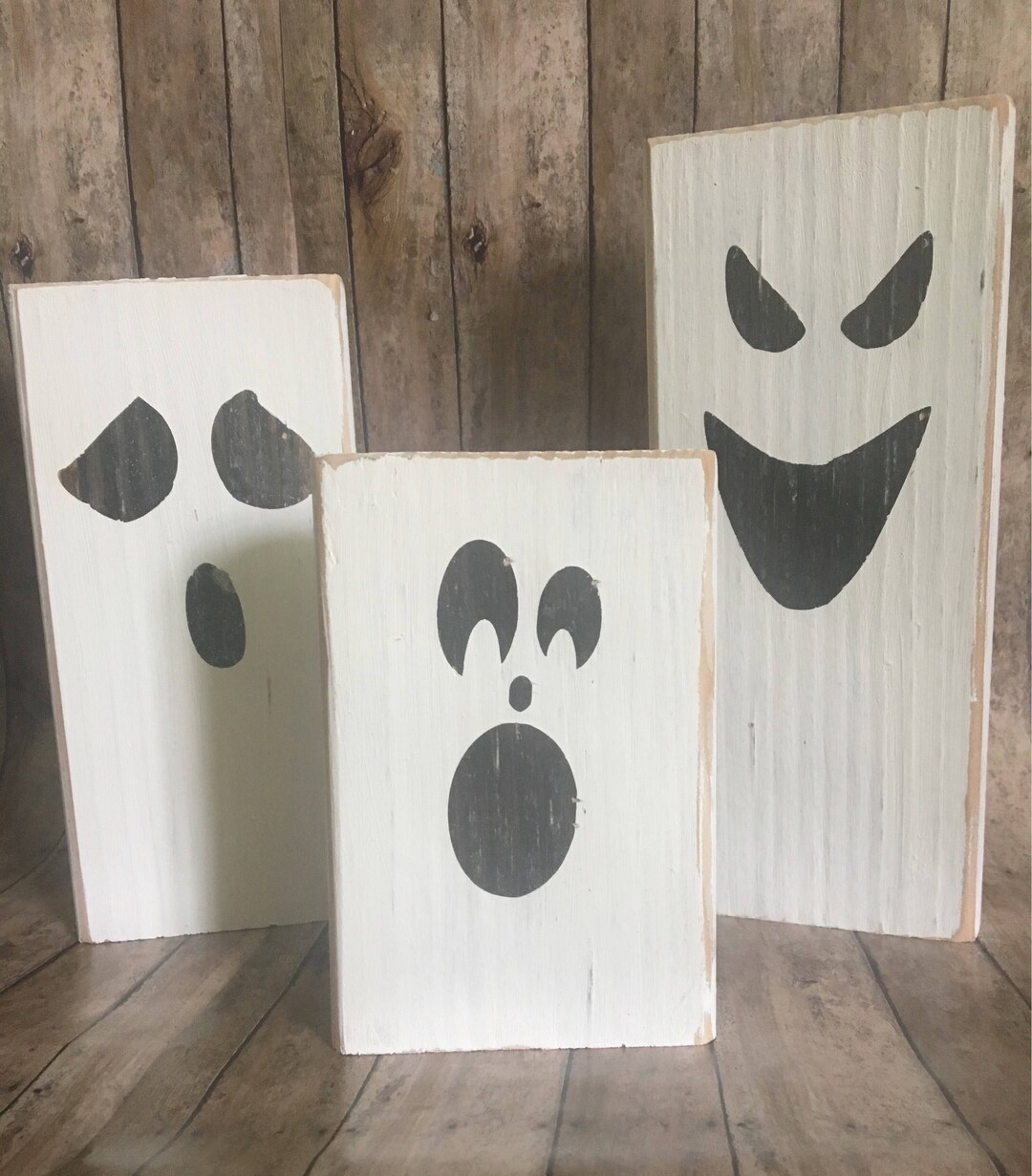 3pc Wood Ghost Set, Halloween Decor, Home Decor - Etsy