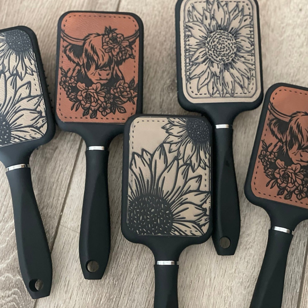 Leather Hairbrush, Leatherette Hair Brush, Western Accessories ...