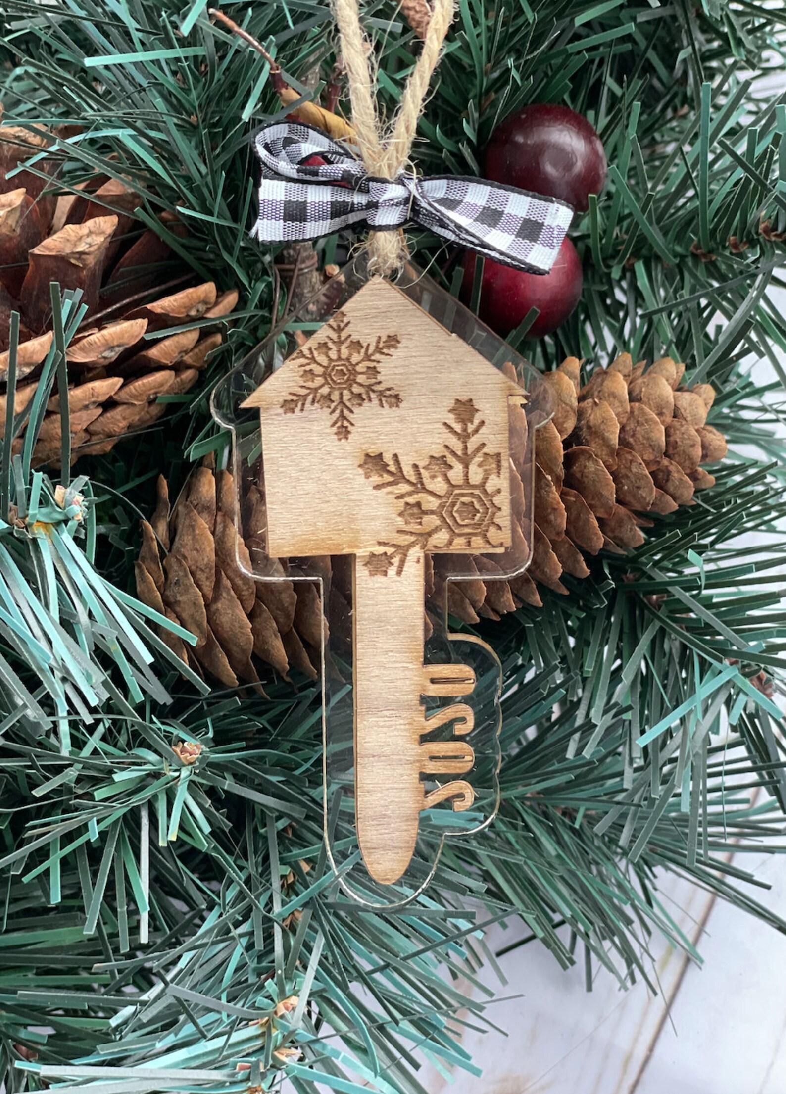Personalized Key Ornament New Homeowner Ornament Realtor - Etsy