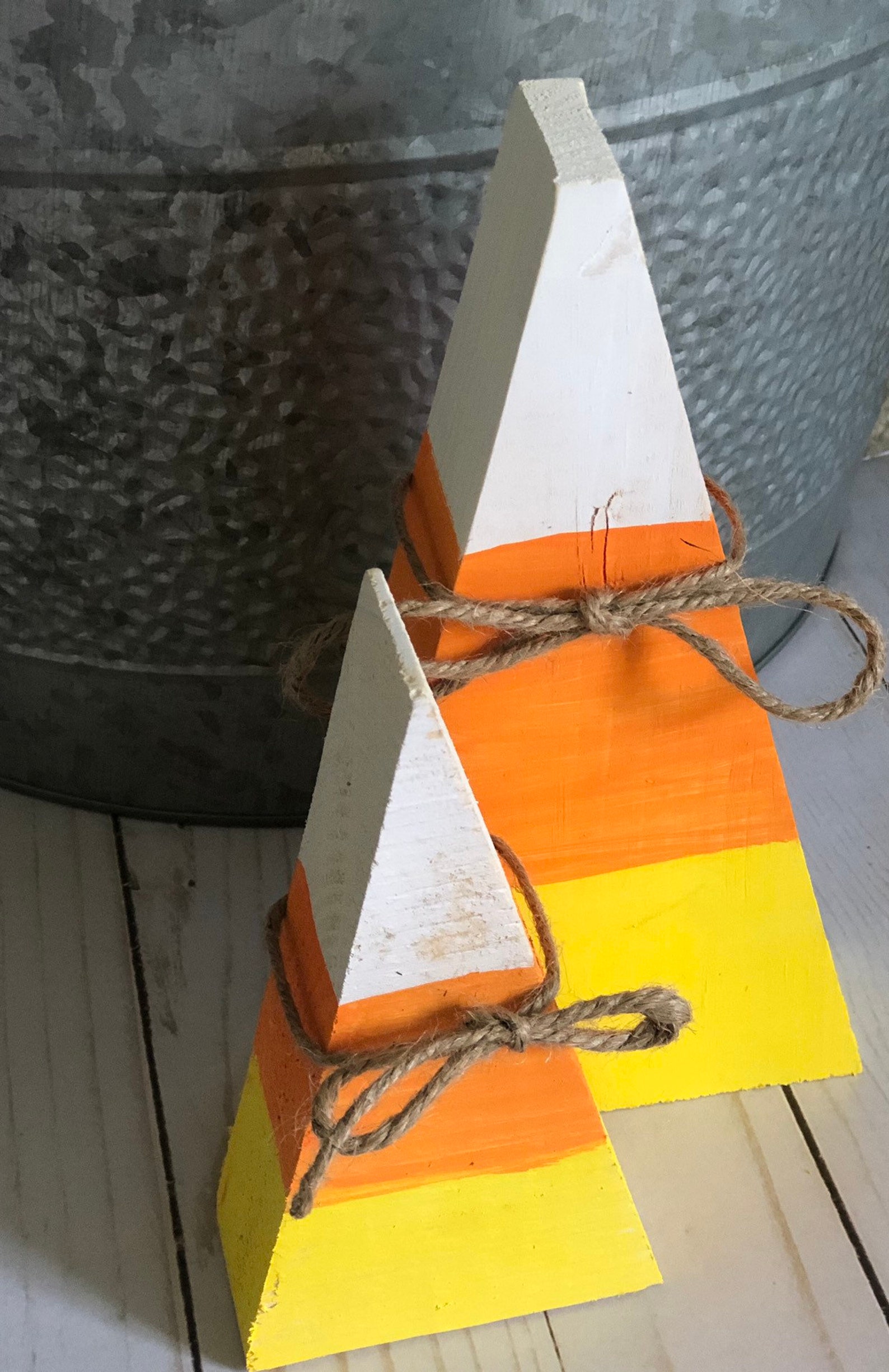 Rustic Wood Candy Corn Fall Decor Halloween Home Decor - Etsy