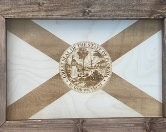 Wood Florida Flag - Etsy