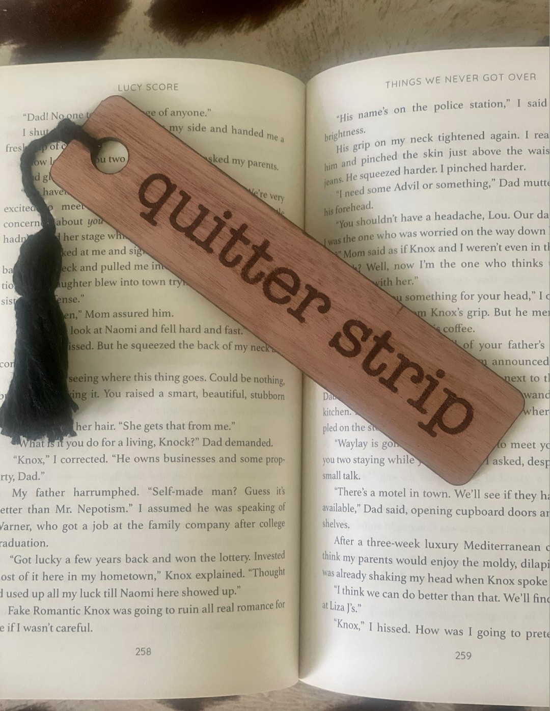 Quitter Strip Bookmark, Wood Bookmark, Funny Bookmark - Etsy