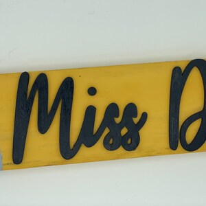 Personalized Teacher Gift - Pencil Sign - FREE SHIPPING - Etsy