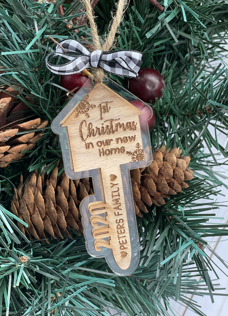 Personalized Key Ornament New Homeowner Ornament Realtor - Etsy