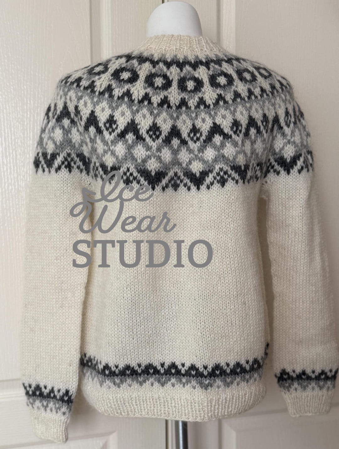 Hand Knitted Icelandic Wool Sweater - Etsy