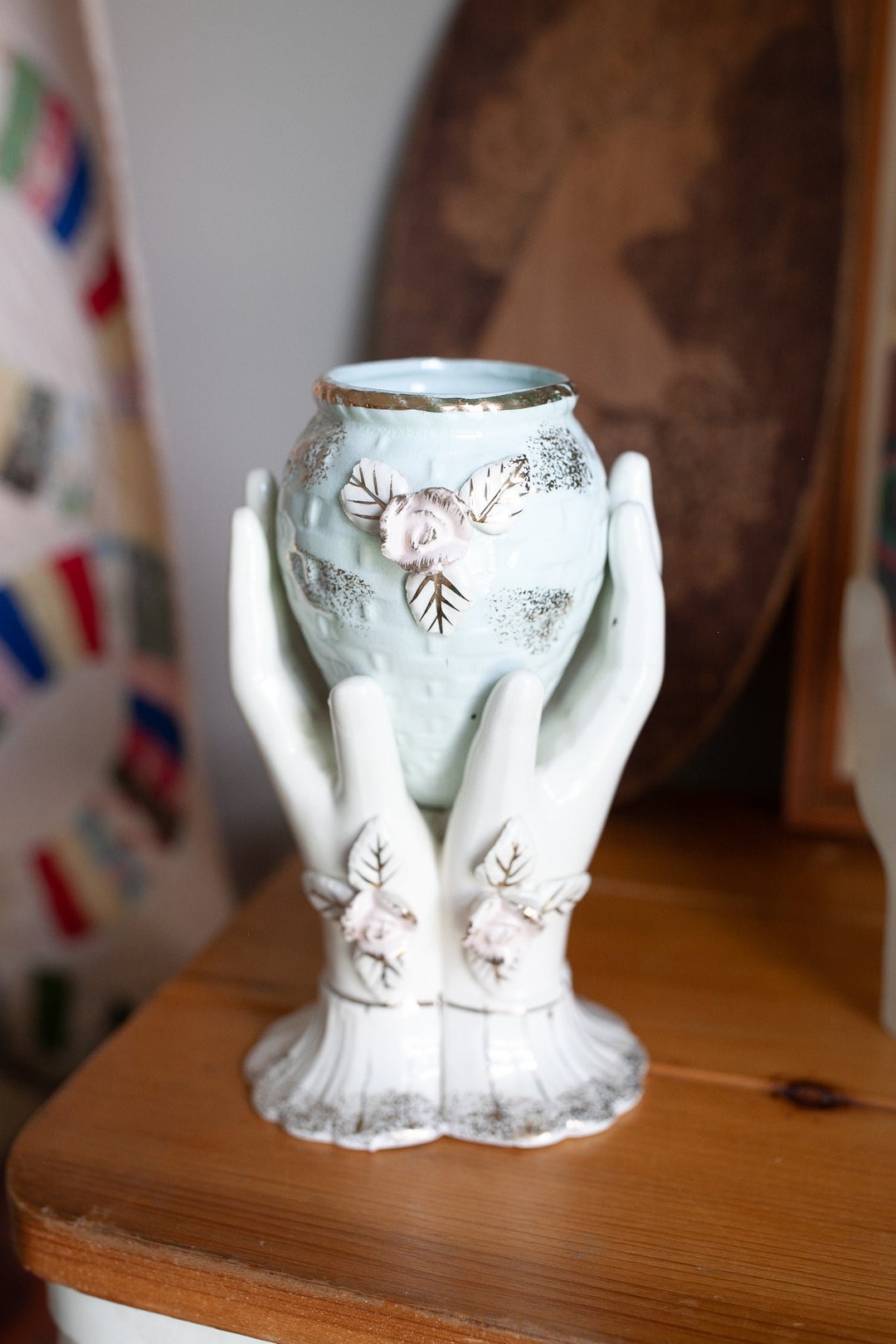 Vintage Porcelain Hands hands Holding a Vase - Etsy