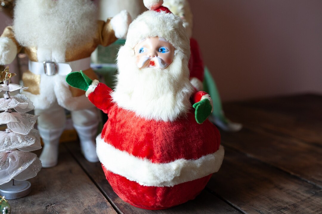 Vintage Roly Poly Santa Santa Claus Vintage Christmas - Etsy