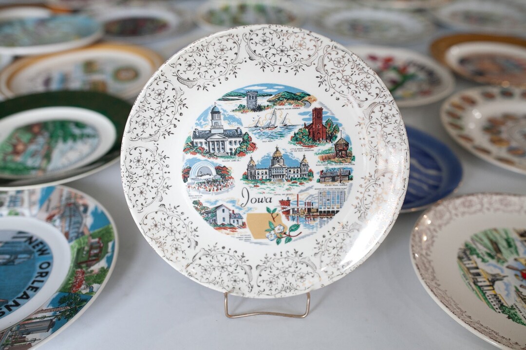 Iowa Plate- Tourist Plate - Souvenir Plate - Etsy