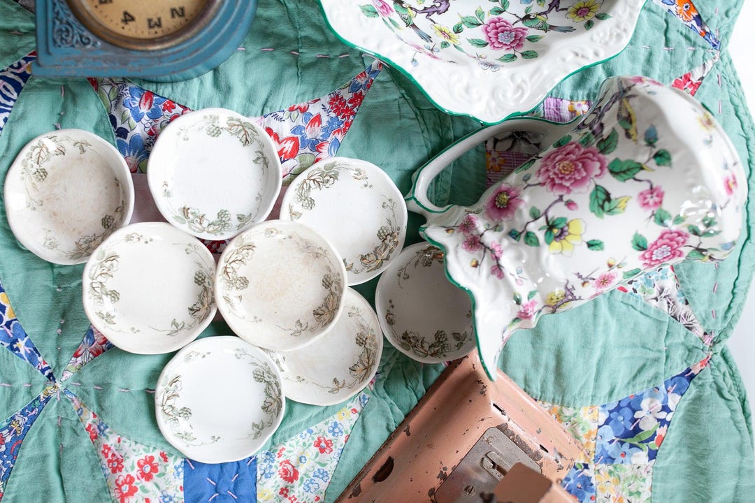 Antique Butter Pats- Bramble Alfred Meakin England -stack of 8 - Etsy