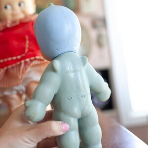 Cameo Kewpie Style Cupid Boy Doll Blue Squeaker 1963 Wings Vintage Toy ...