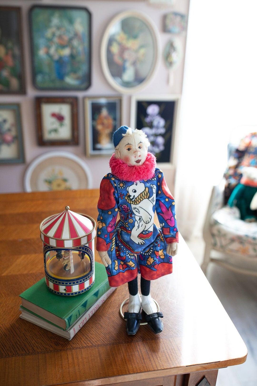 Steiff- Clown-vintage Steiff, 1988-89 Coloro Circus Clown,1911 Replica ...
