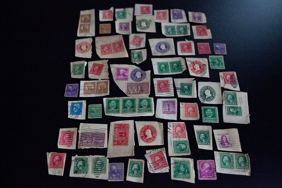 Vintage Stamp Collection - Etsy