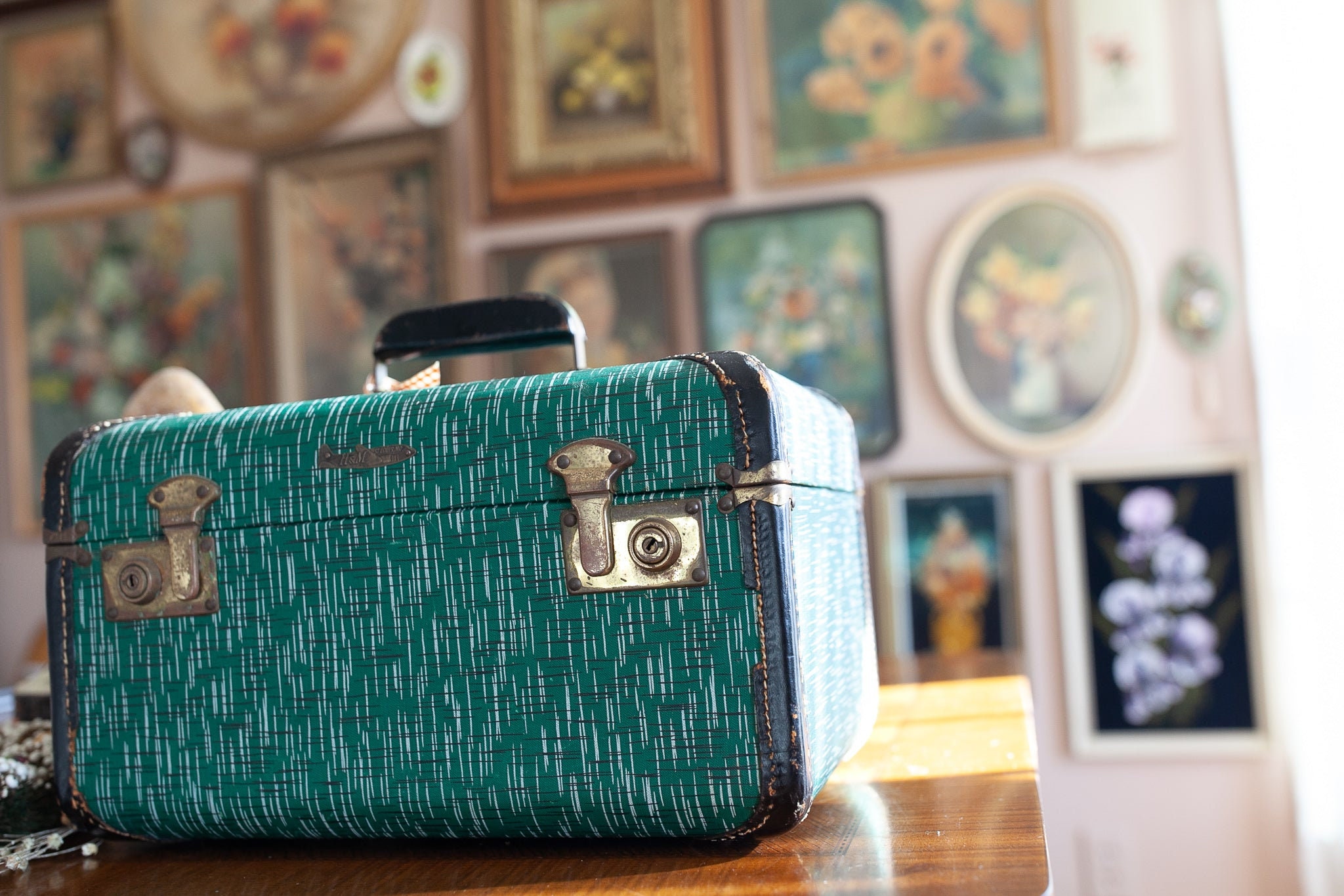 Vintage Makeup Train Case