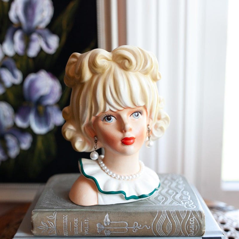 Vintage Lady Head - Etsy