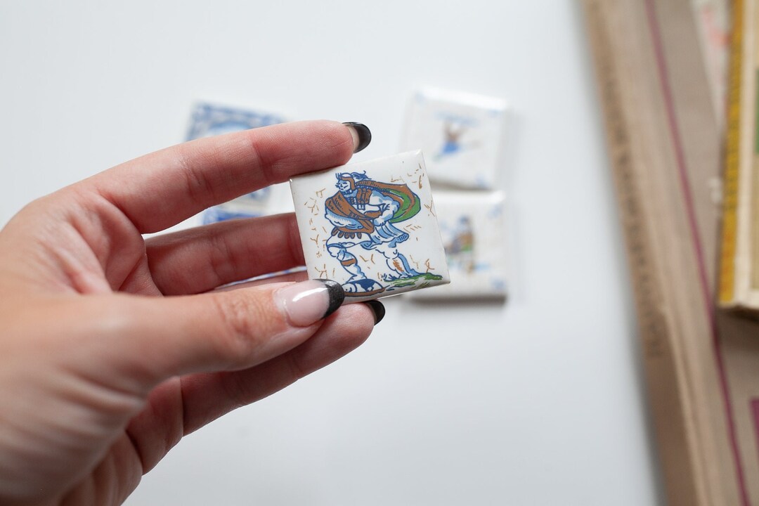 Vintage Tile - Small Tile - Dutch Tile - Netherlands- Porcelain Tile ...