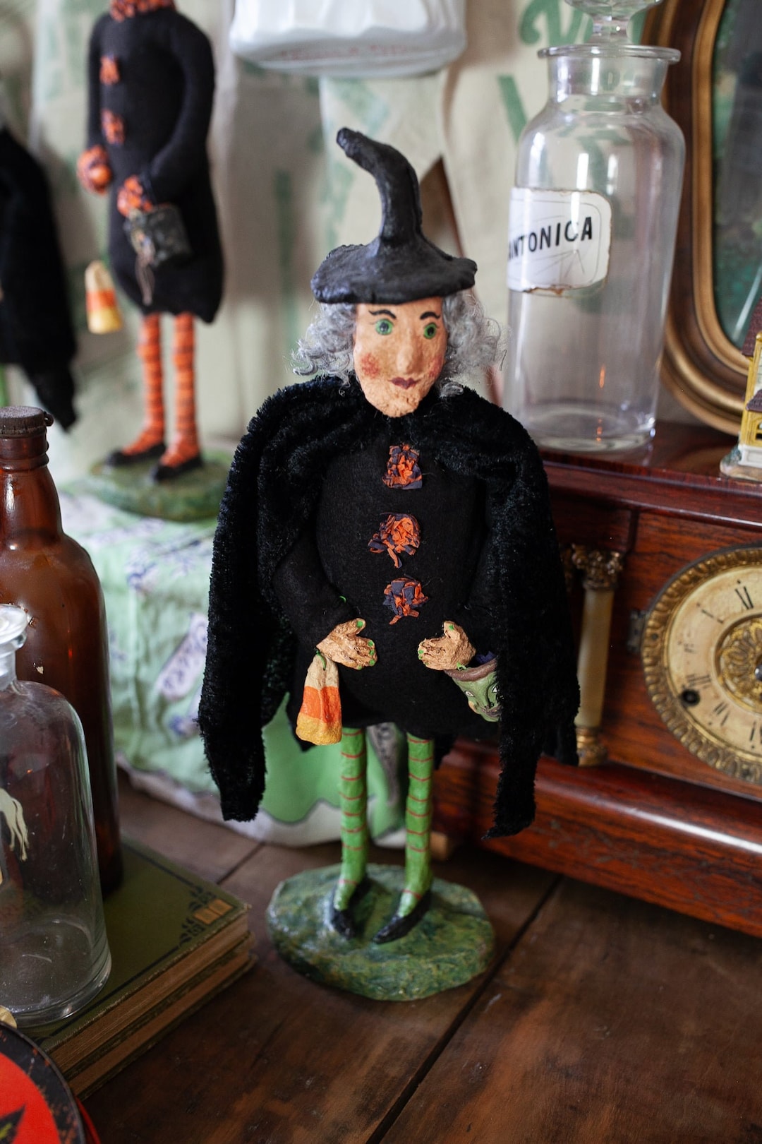 Monnie Wilson Paper Mache Witch Vintage Witch Vintage Halloween - Etsy