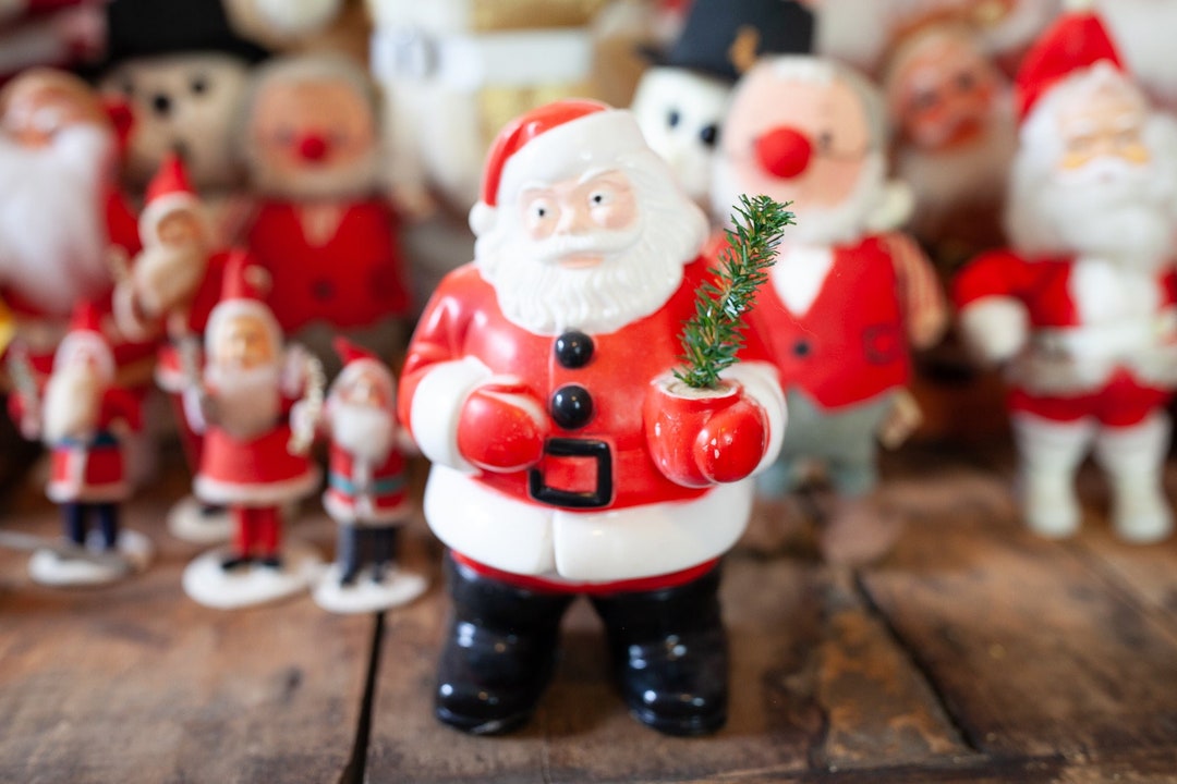 Vintage Royalite Christmas Santa Plastic Santa - Etsy