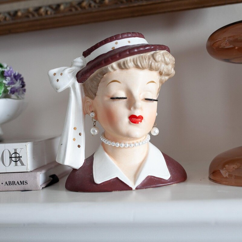 Lady Head Vase - Etsy