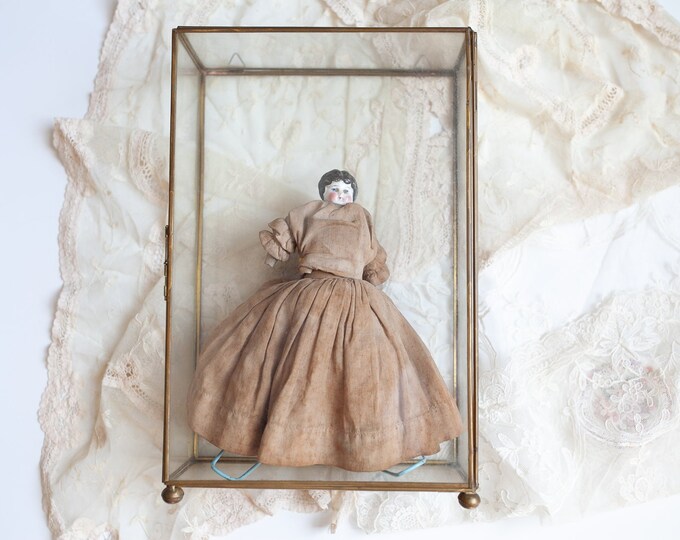 Antique Doll Doll and Display Case Antique Porcelain Doll - Etsy