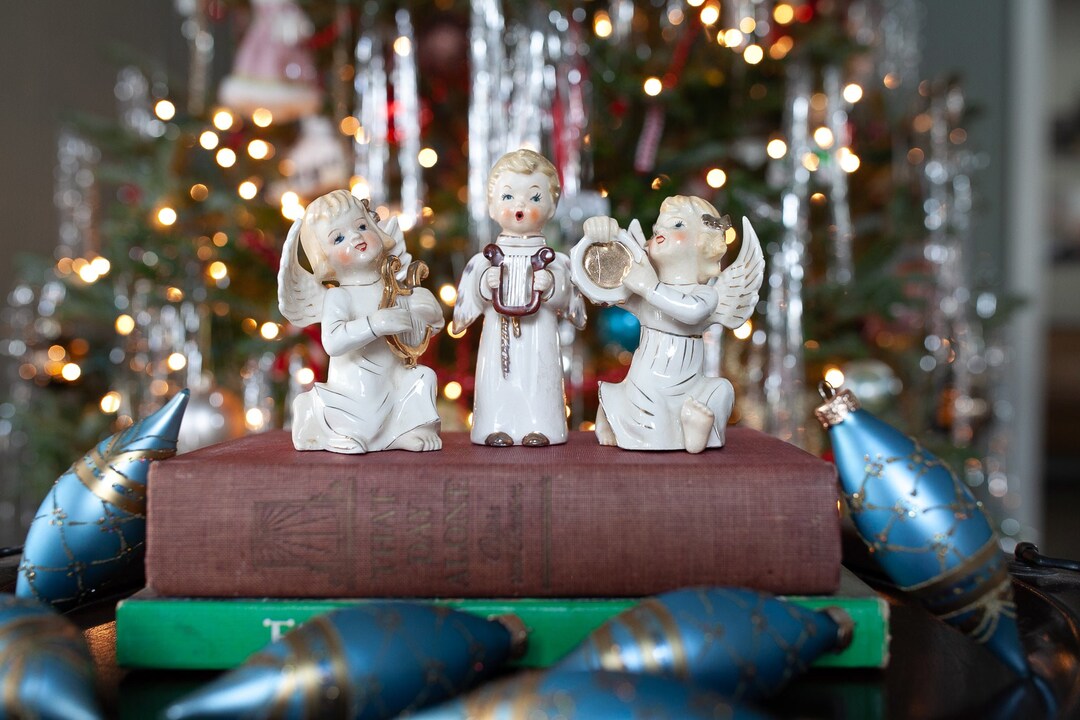 Angel Trio - Musical Angels -christmas Angels - Vintage Angel - Vintage ...