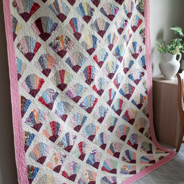 Vintage Fan Quilt - Etsy