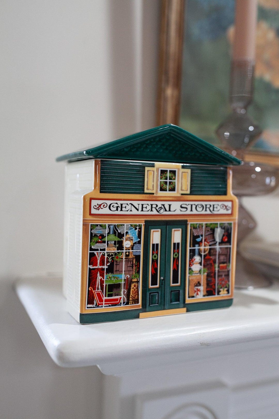 Vintage General Store -storage Container- Village Jar - Etsy