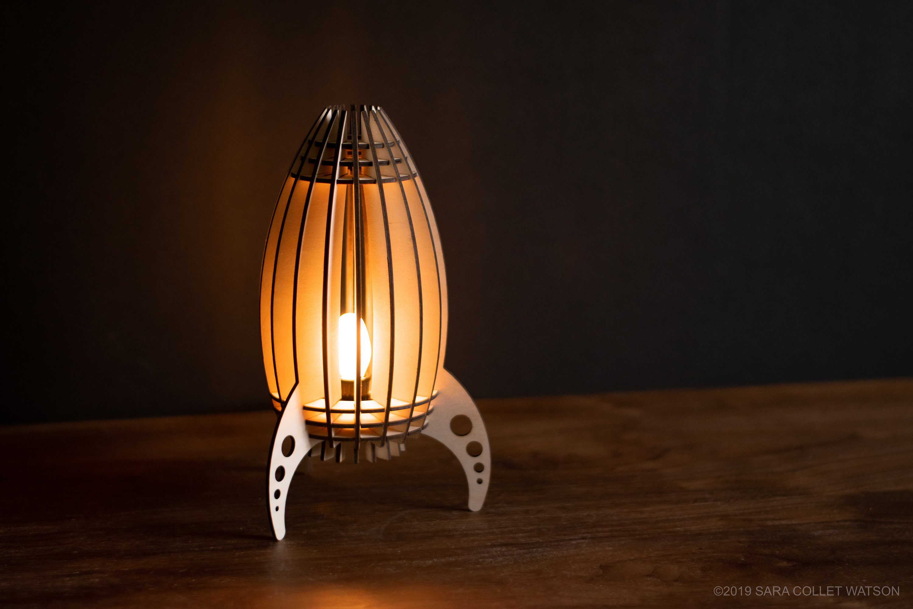 Rocket Ship Night Light / Spaceship Lantern Outer Space | Etsy