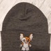 Big Foot Embroidered Beanie - Etsy