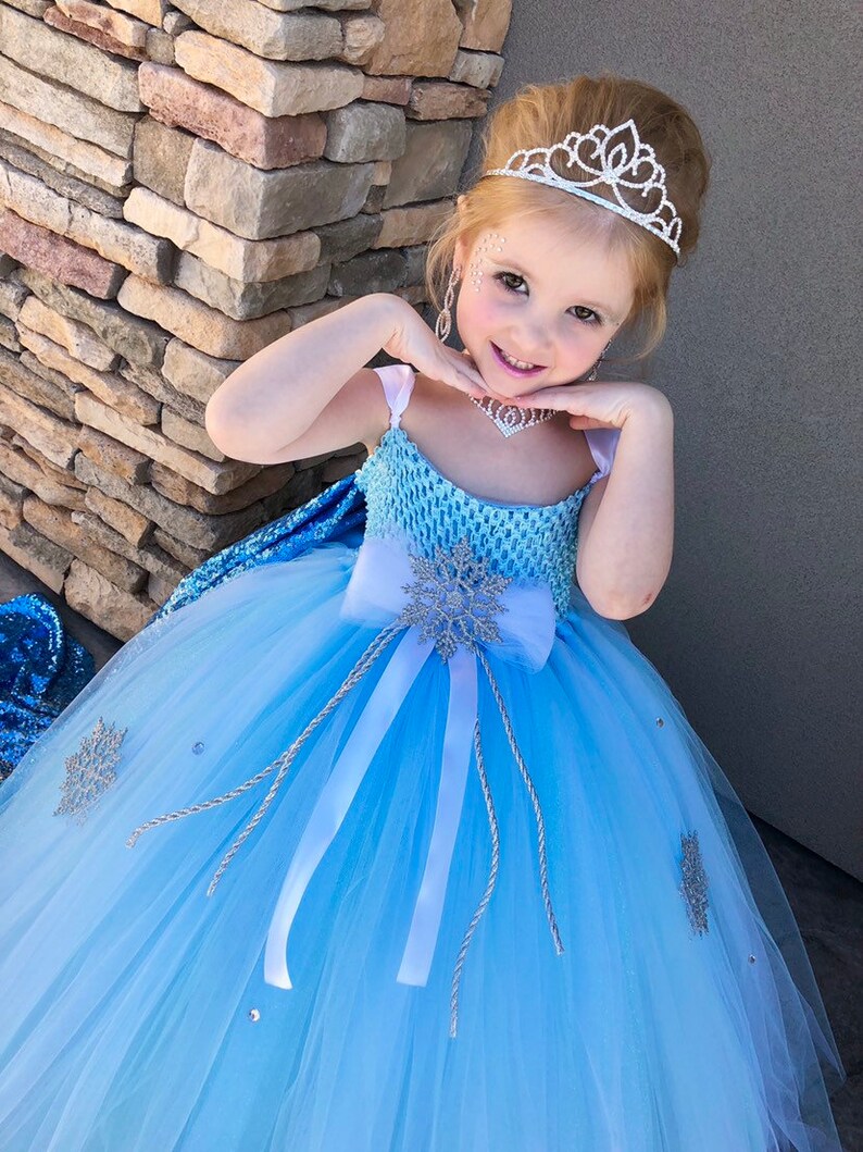 Elsa Inspired Tutu Dress Frozen Inspired Birthday Dress Etsy