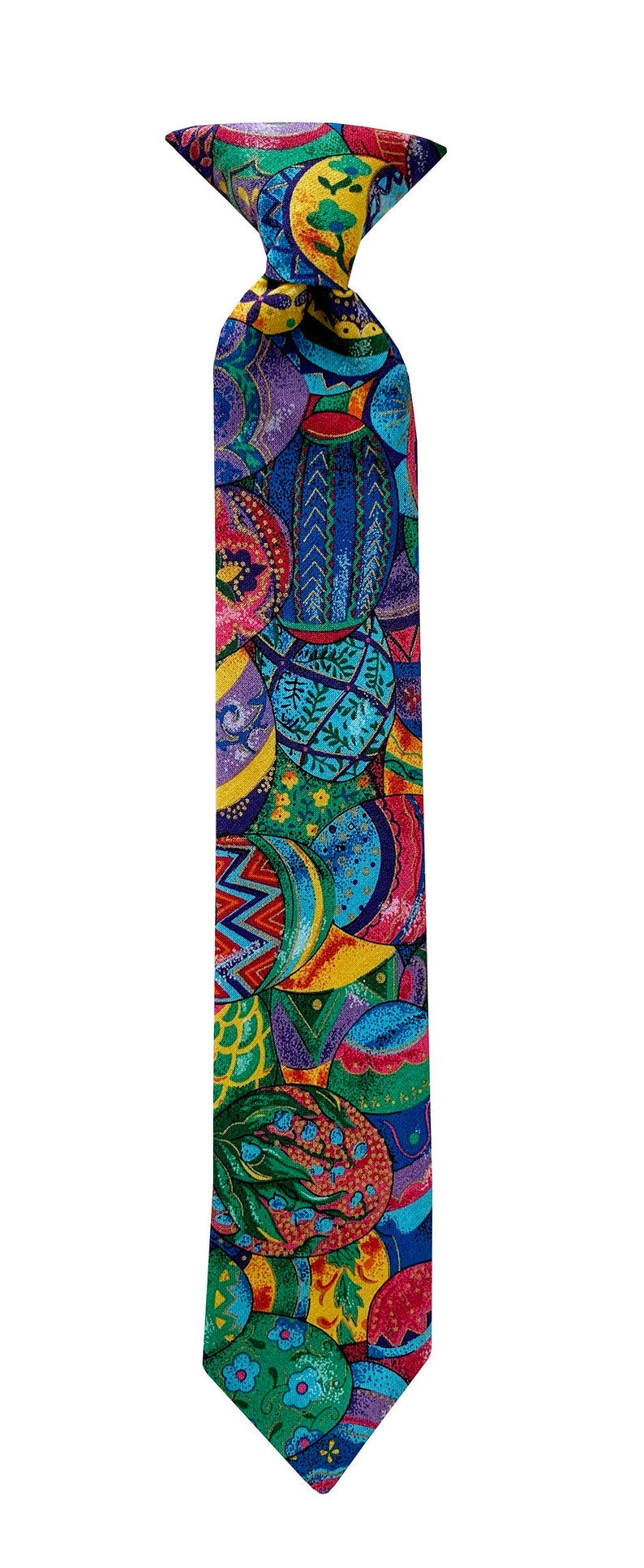 Handmade Neck Tie Easter Holiday Multi-colored Celebration - Etsy