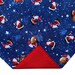Handmade Pocket Square Santa Claus Blue and Red With White - Etsy