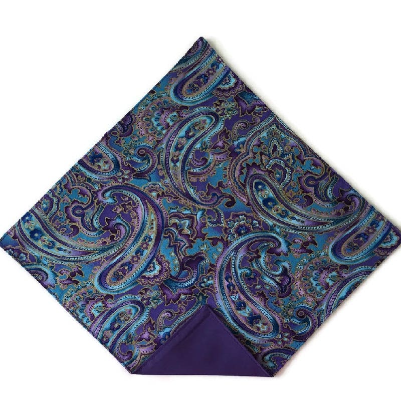 Turquoise Paisley - Etsy