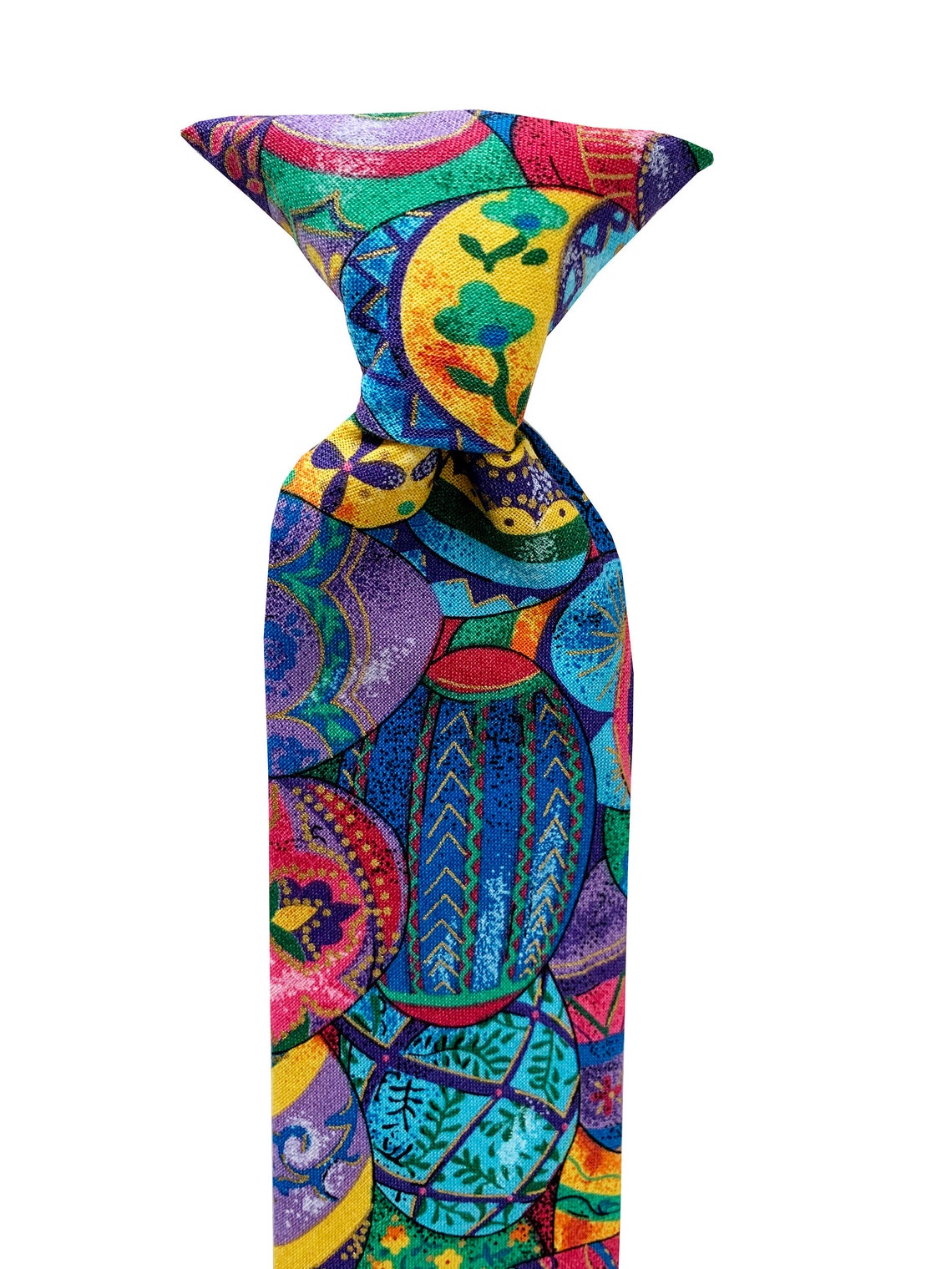 Handmade Neck Tie Easter Holiday Multi-colored Celebration - Etsy
