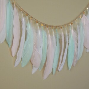 Feather Garland Boho Decor Boho Nursery Decor Room Decor Adjustable ...