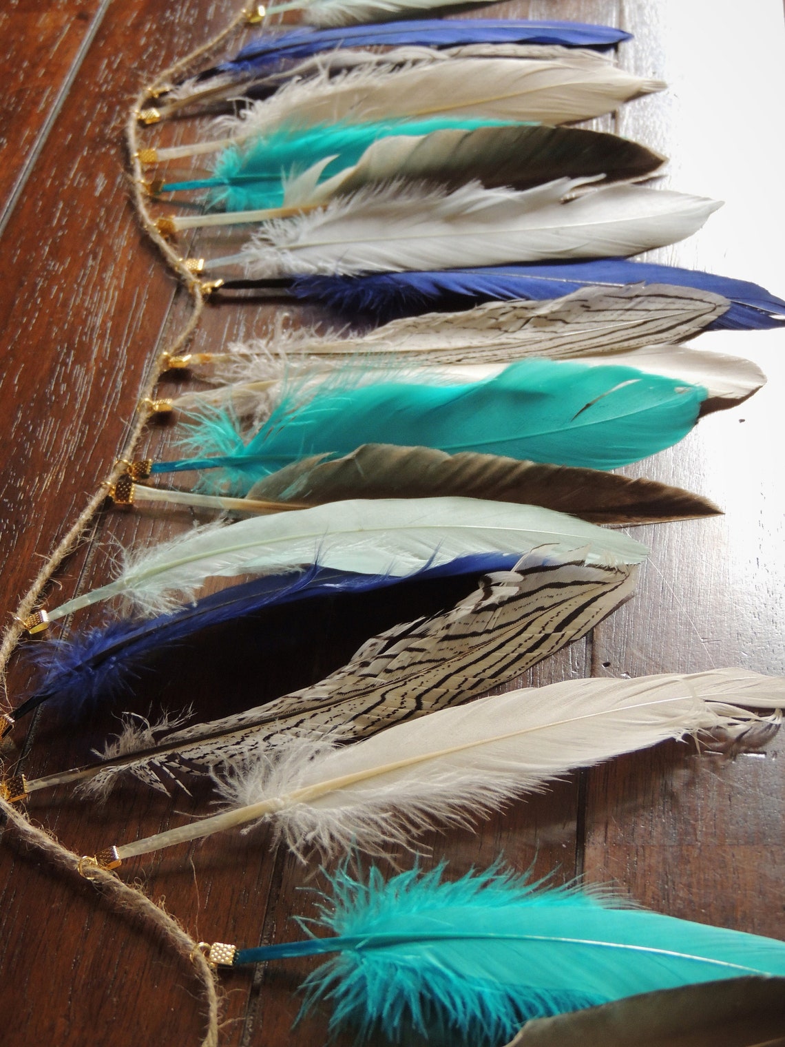 Feather Garland Boho Boys Nursery Decor Party Decor Wild One Birthday ...