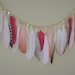 Feather Garland Boho Decor Party Decor Wild Obe Birthday Baby Girl ...