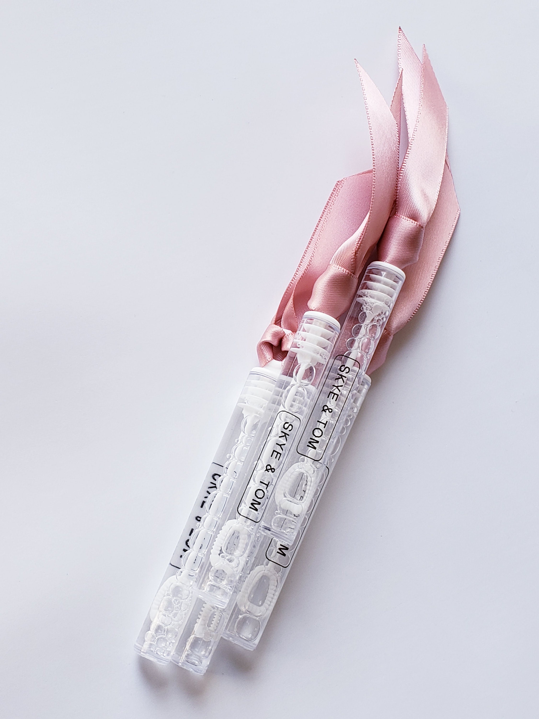 WEDDING BUBBLES Personalized Wedding Favor Bubble Wands Rustic Wedding ...