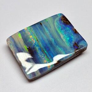 Rectangular "banded Pattern" Natural Boulder Opal - Etsy