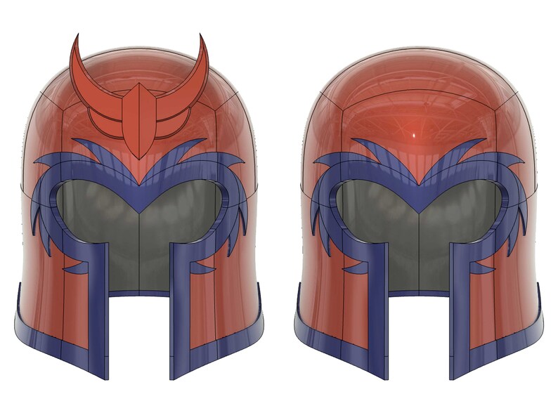 Comic Inspired Magneto Helmet 3D Print Files - Etsy