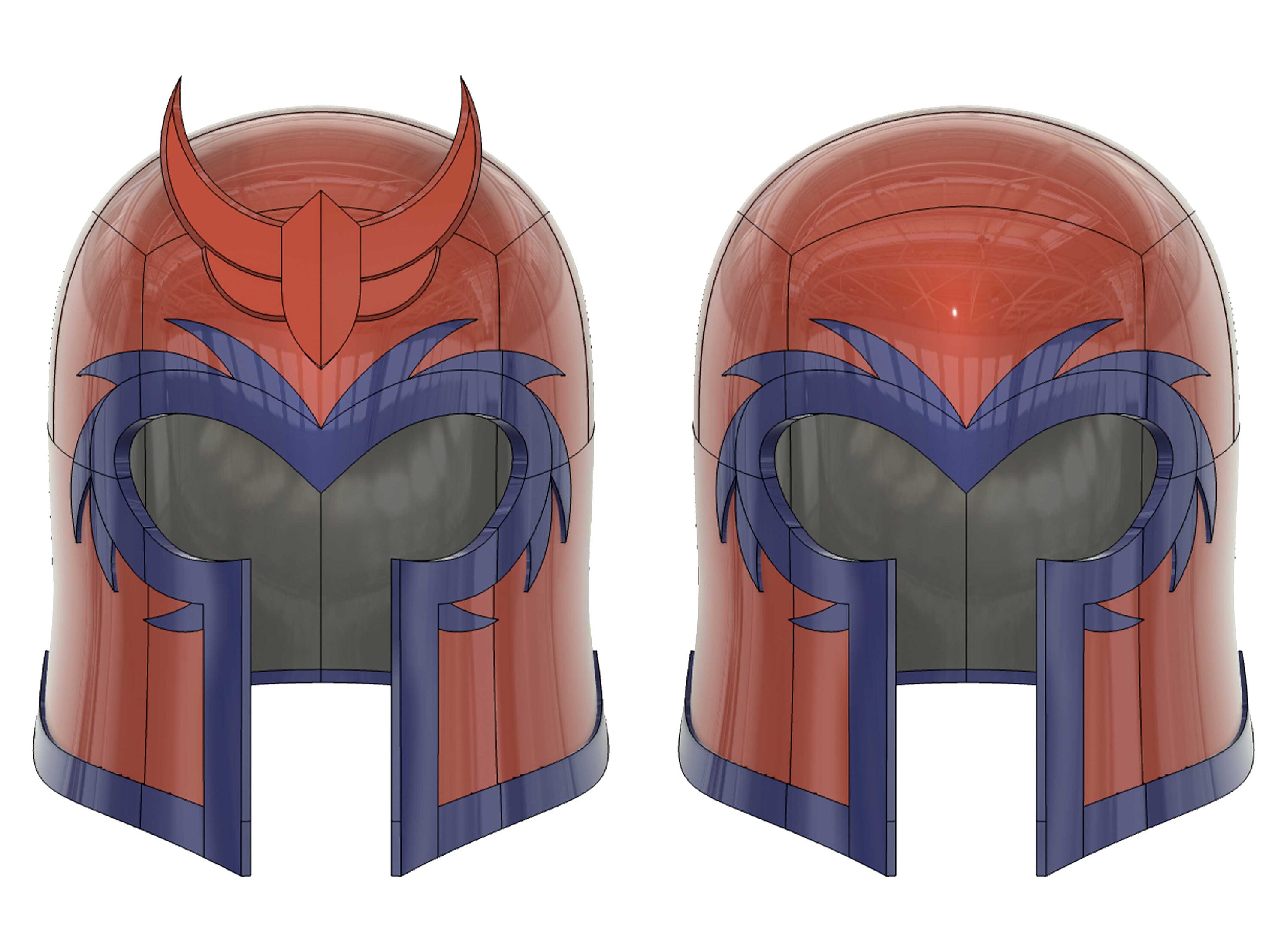 Comic Inspired Magneto Helmet 3D Print Files - Etsy