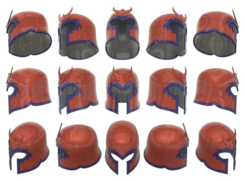 Comic Inspired Magneto Helmet 3D Print Files - Etsy