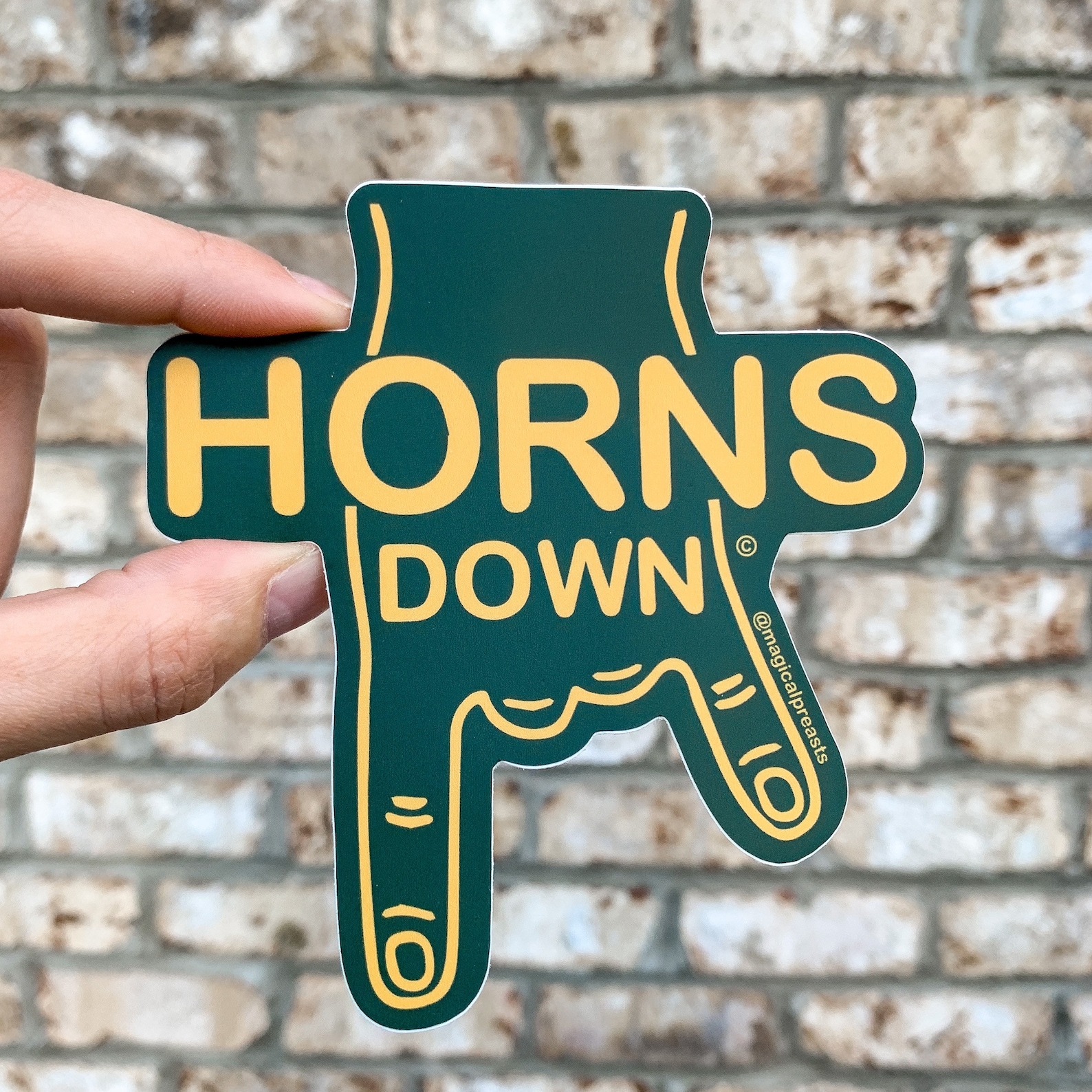 Horns Down© Sticker - Etsy