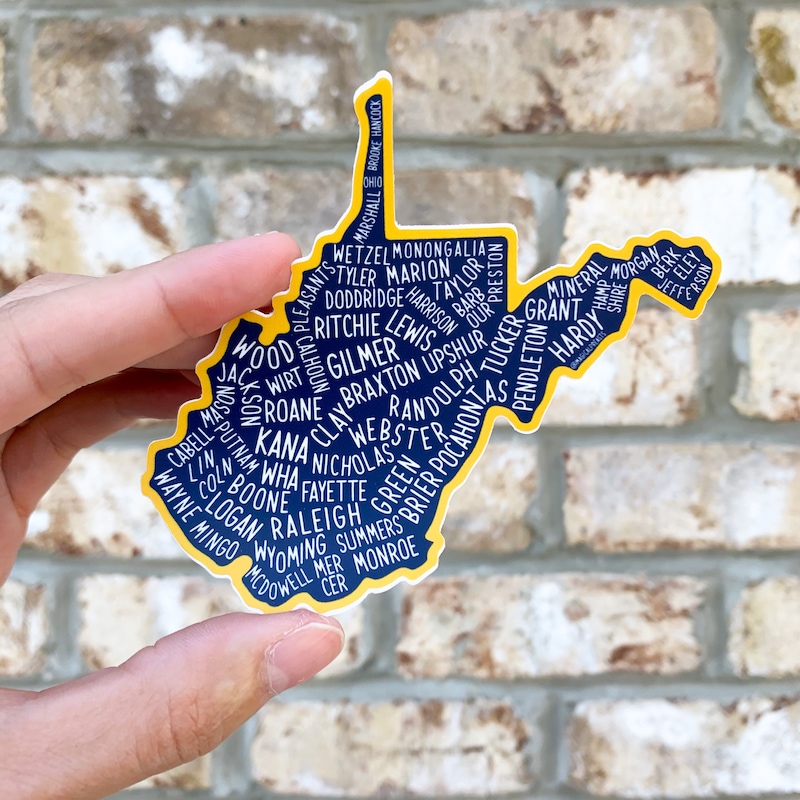 West Virginia Heart - Etsy