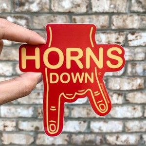 Horns Down© Sticker - Etsy