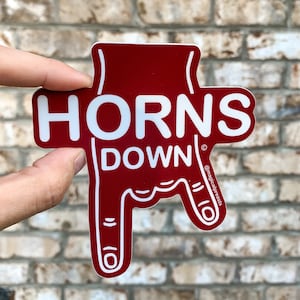Horns Down© Sticker - Etsy
