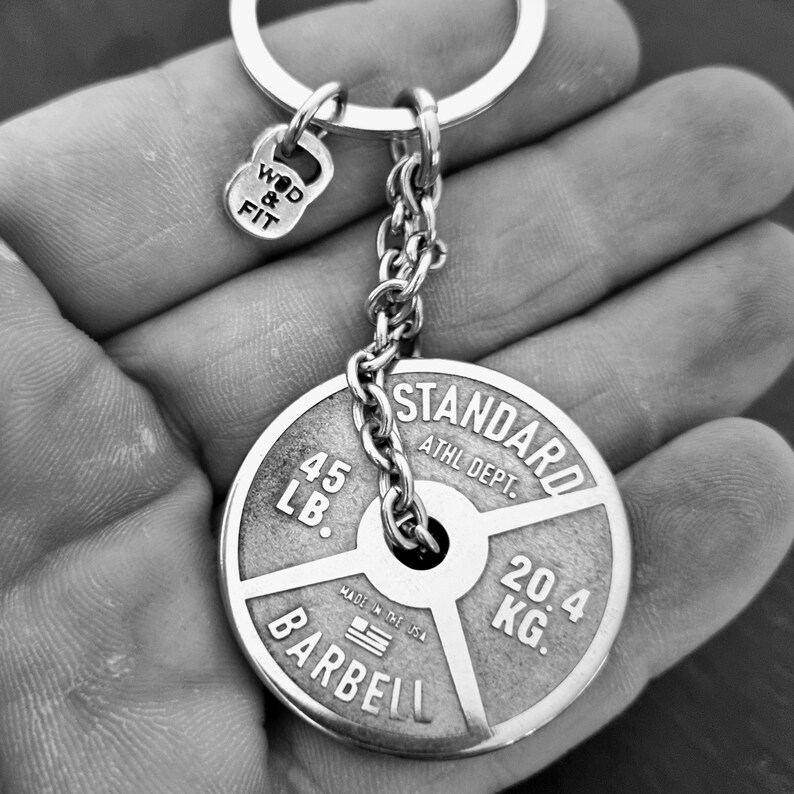 Gym Keychain Dip Belt Chain Weightlifting· Weight Plate 45lbs ...