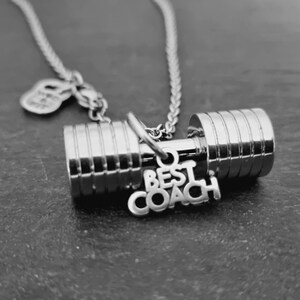 Gym Necklace Barbell Big Strongman Gym Gifts ·custom Necklace ·barbell ...