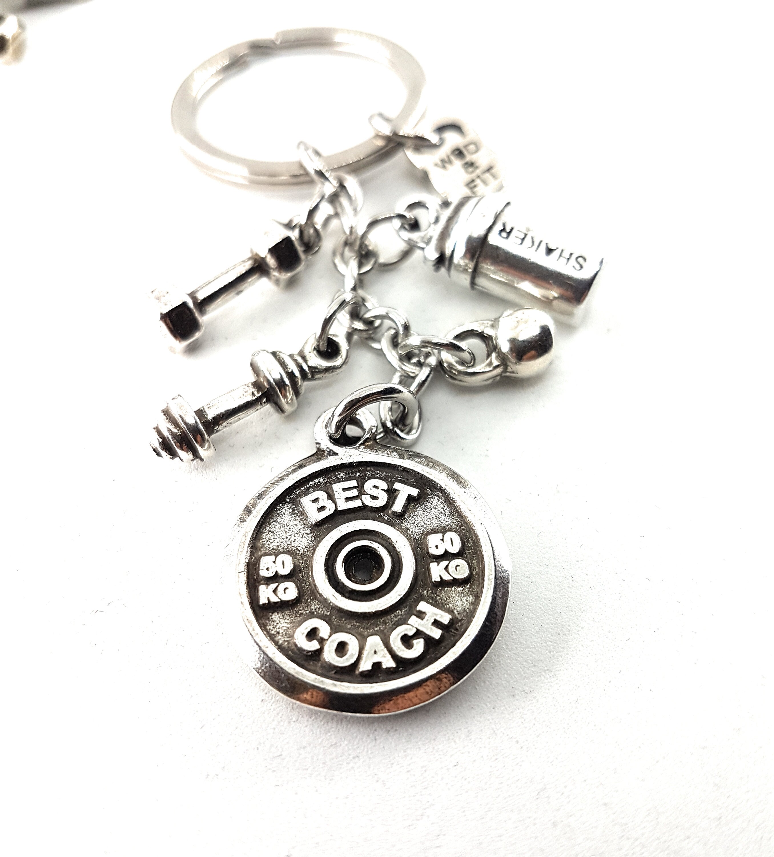 Personalized Keychain SHAKER Bottle Motivation · Gym Gift · Best Coach ...